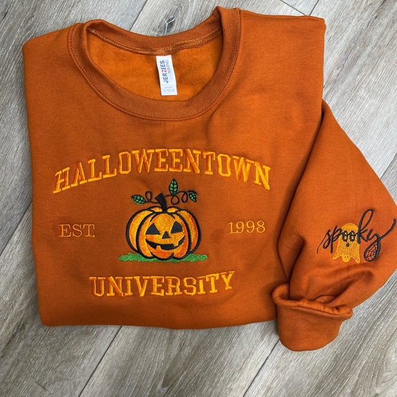 Sweaters | Halloweentown University Sweatshirt Embroidered On This ...